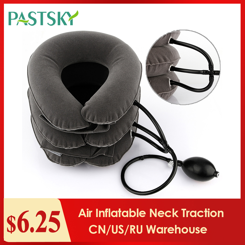 Air Inflatable Cervical Collar Neck Traction Tractor Support Massage ...