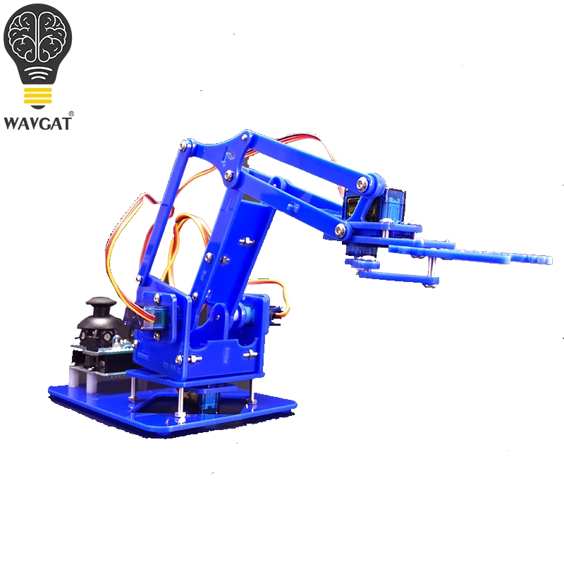 SG90 MG90S 4 DOF Unassembly Acrylic Mechanical Arm Robot Manipulator ...