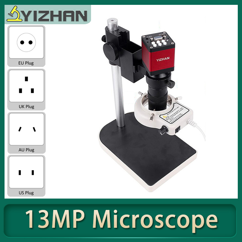 13MP Digital microscope for electronics 130X C mount Lens HDMI VGA ...