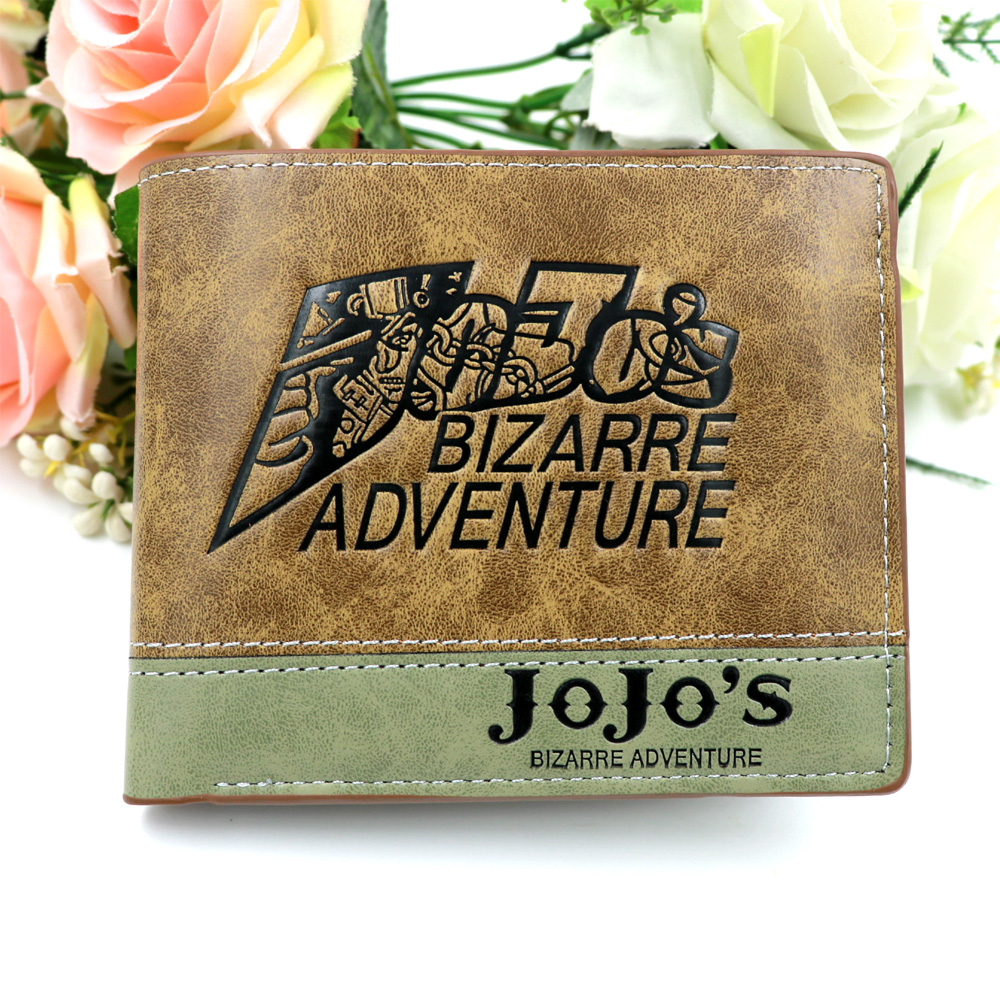 Anime Comics JoJo's Bizarre Adventure Wallet Kujo Jotaro Anime Coin ...