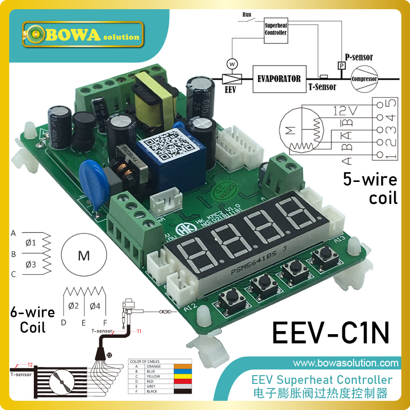 Universal & indepedent EEV superheat controller, compatible with ...