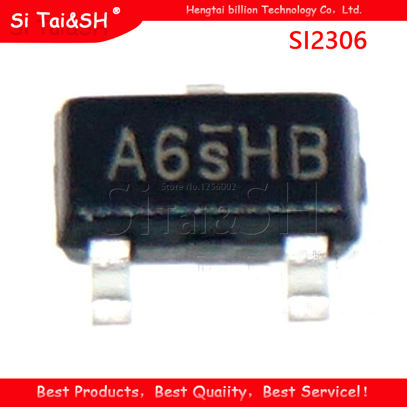 SMD transistor SOT-23 SI2306 A6SHB MOS tube N-channel FET transistor ...