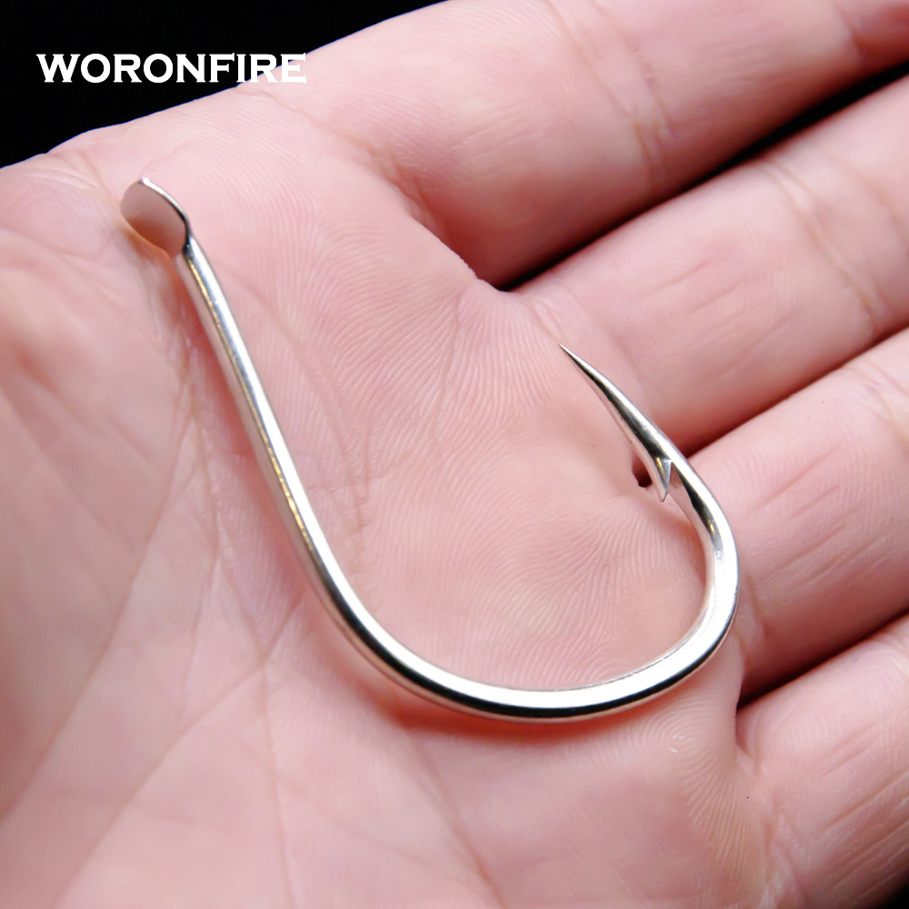 10pcs/lot Jigging Hooks High Quality Sea Pike Fishing Hooks Saltwater ...