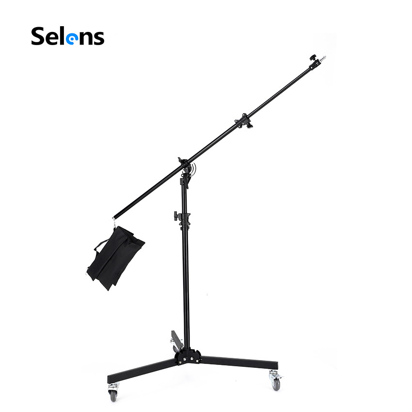 Meking 380cm/12ft Multi Function Light Stand Boom stands M-4 Double ...