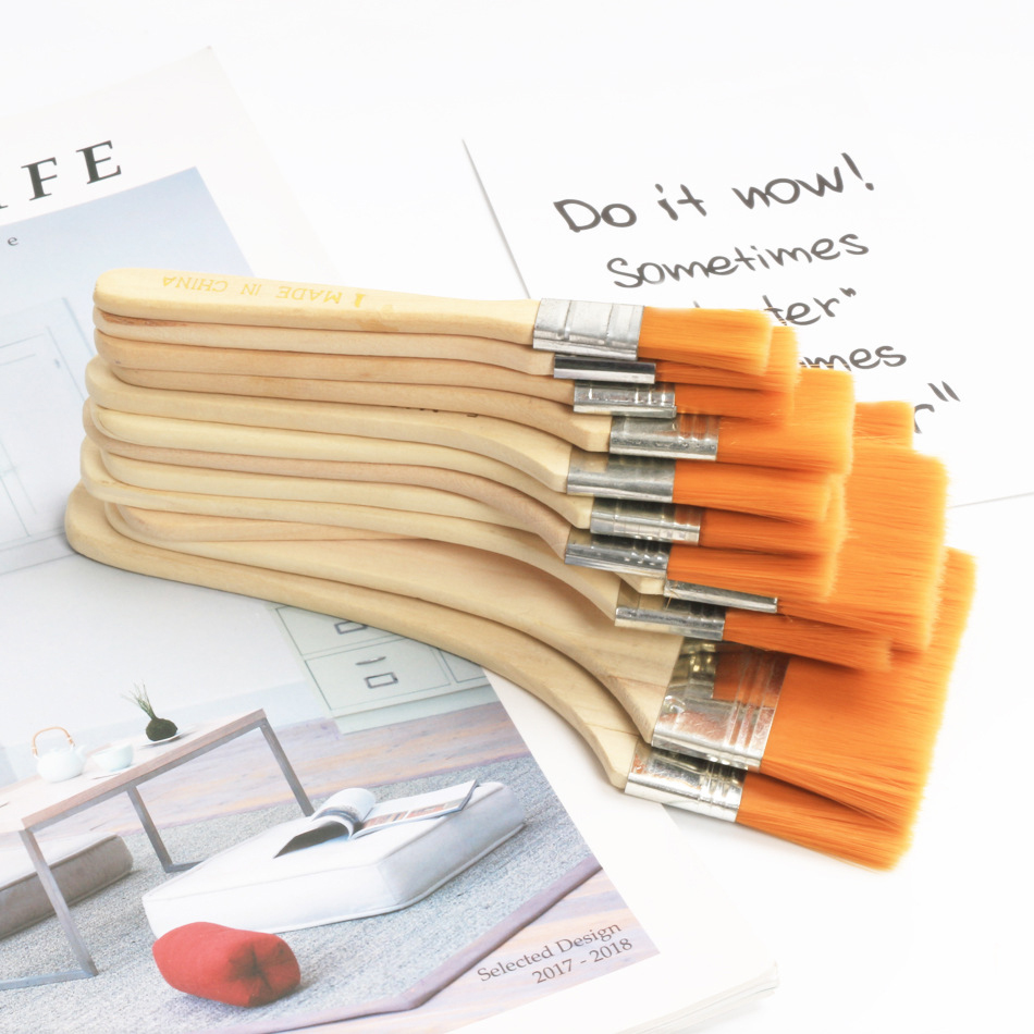 Soft brush computer keyboard computer dust cleaning wooden handle brush ...