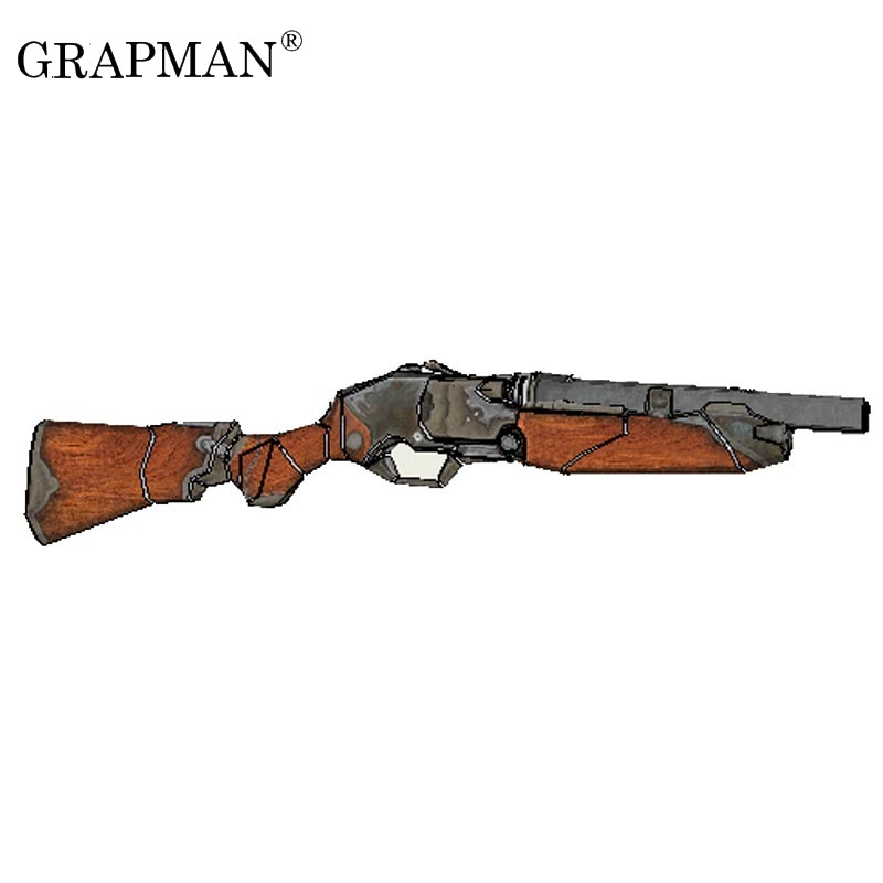 Double-barreled Shotgun 3D Paper Model DIY Puzzle Manual Papercrafts ...