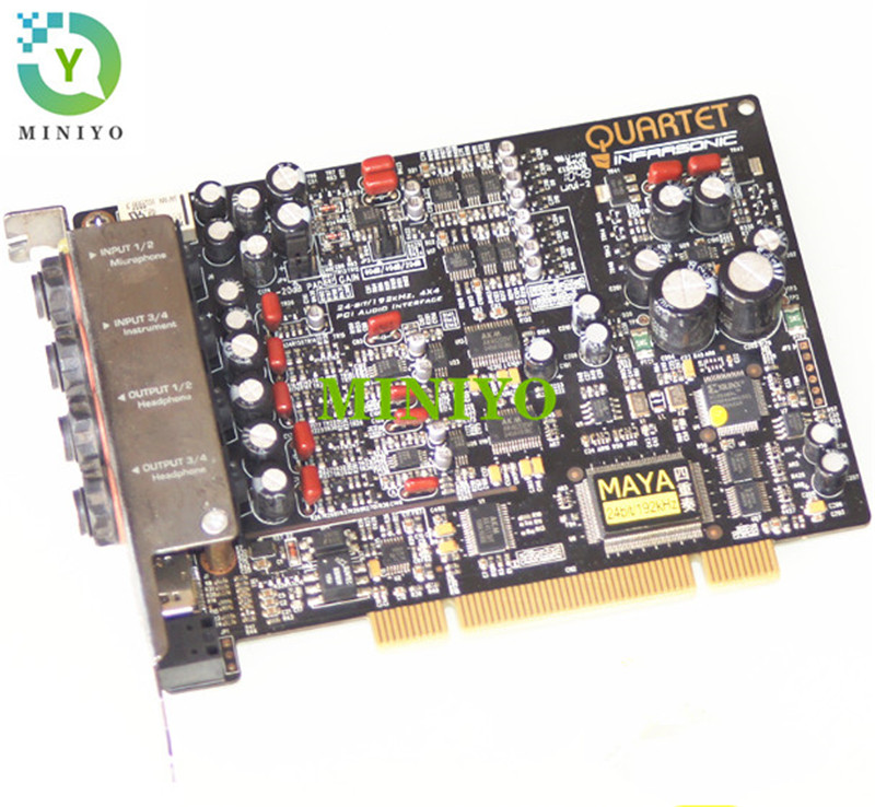 High Quality sound card for MAYA44 HIFI 4 input 4 output MIDI ASIO PCI Sound card for win7 win8 ...