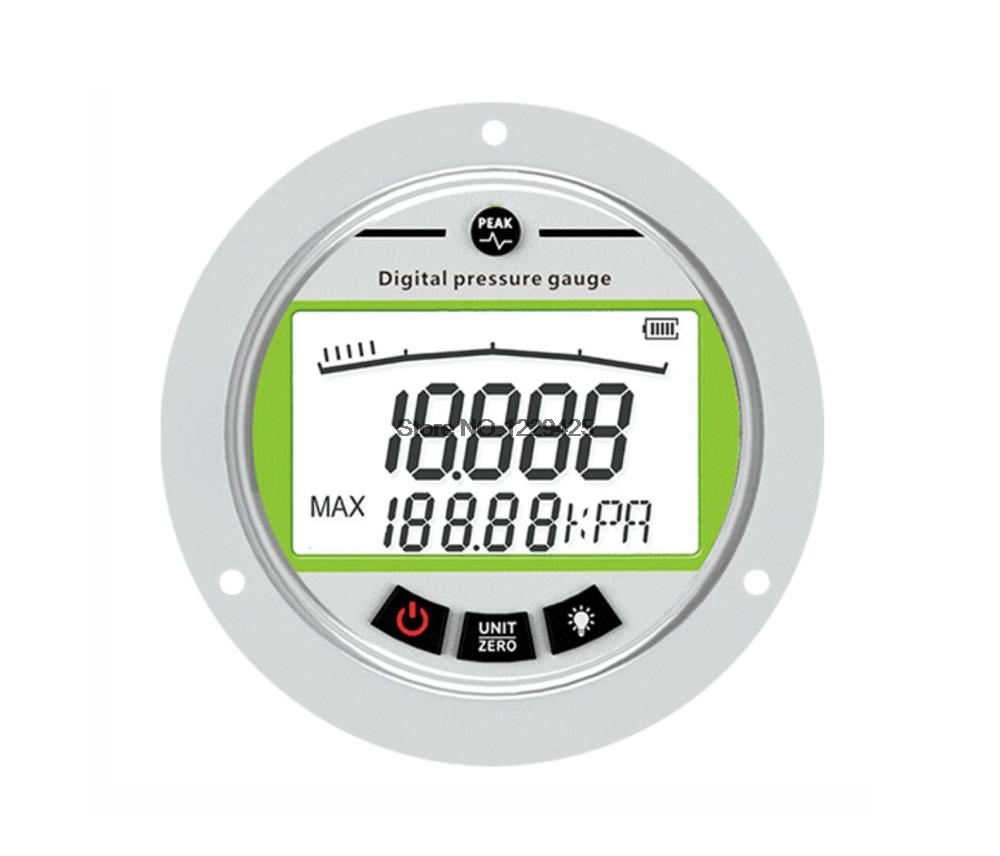 Axial stainless steel digital pressure gauge 0.4 precision laboratory calibration standard ...