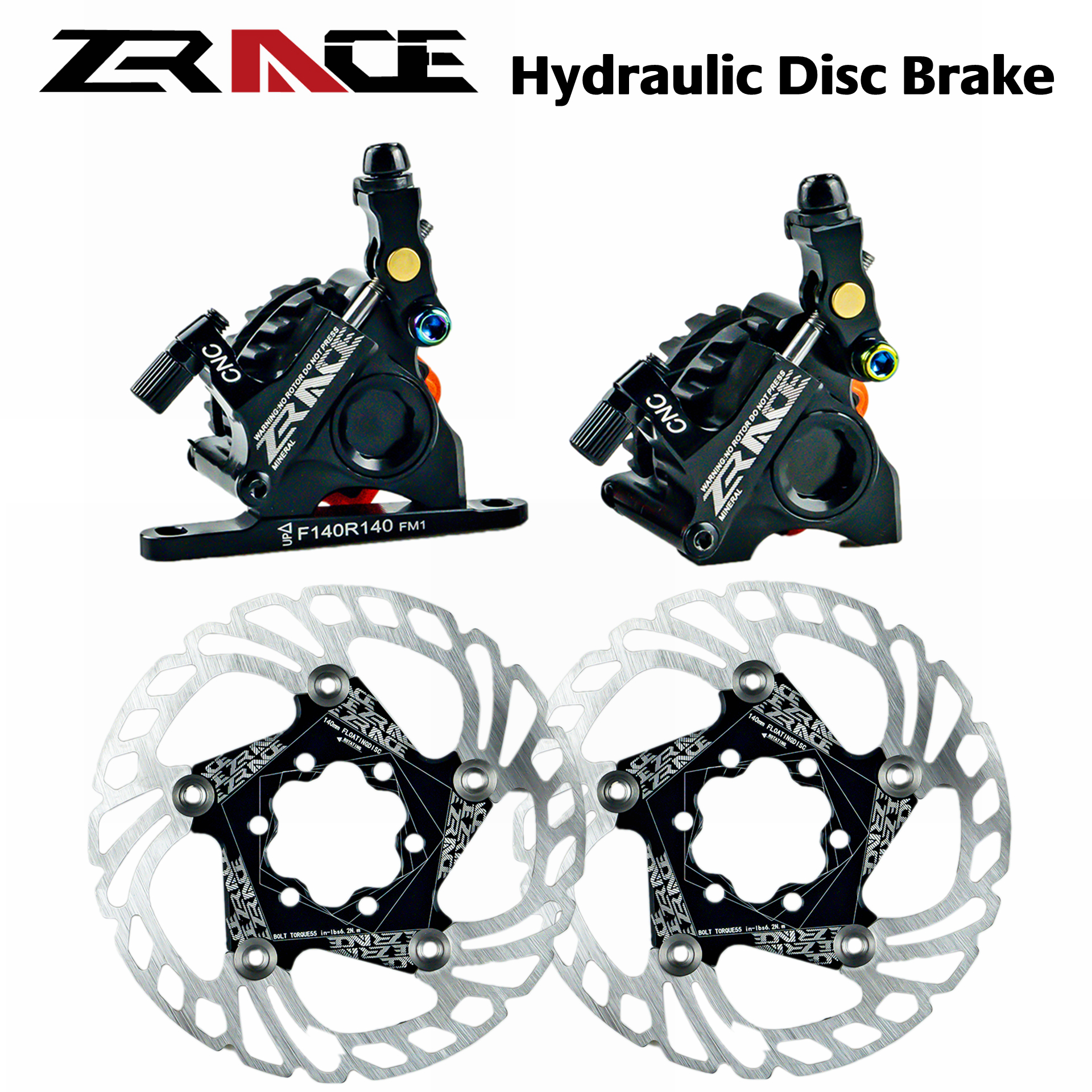 ZRACE BR-002 Cable Actuated Hydraulic Disc Brake For Road Cyclo-cross ...