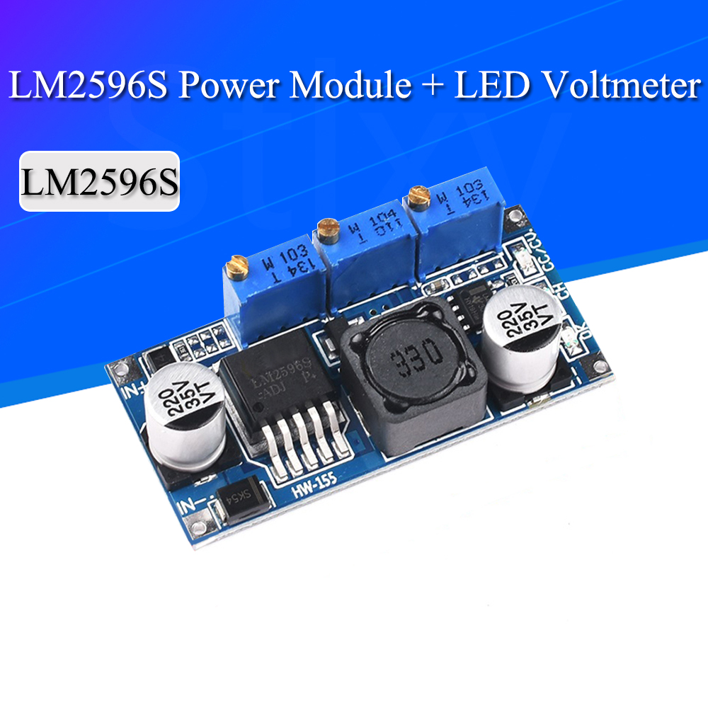 LM2596 LED Driver DC-DC Step-down Adjustable CC/CV Power Supply Module Battery Charger ...