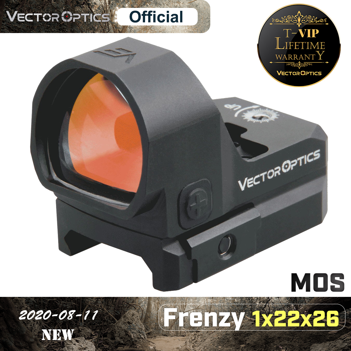 Vector Optics Frenzy 1x22x26 MOS Red Dot Scope Hunting Collimator Sight ...