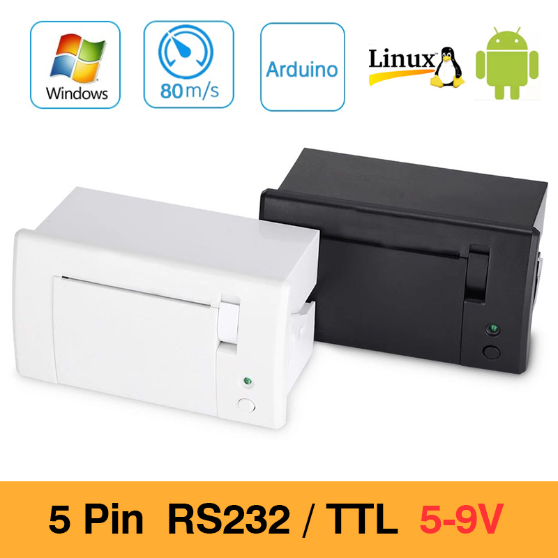 QR701 RS232 TTL Mini thermal Receipt Printer Panel Embedded tickect ...
