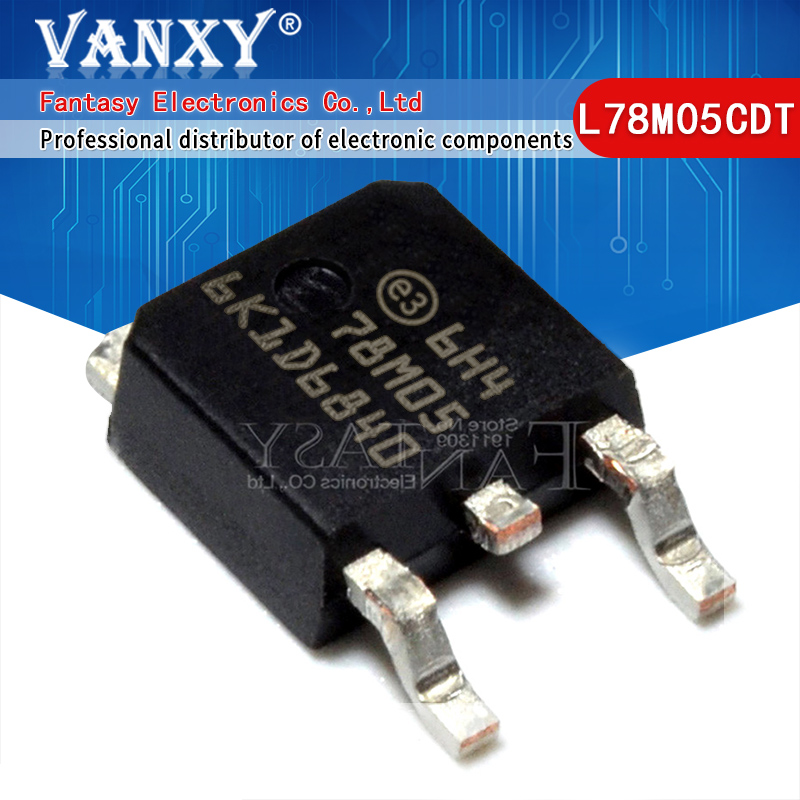 10pcs L78M05CDT TO252 L78M05 TO-252 78M05 POSITIVE VOLTAGE REGULATORS ...