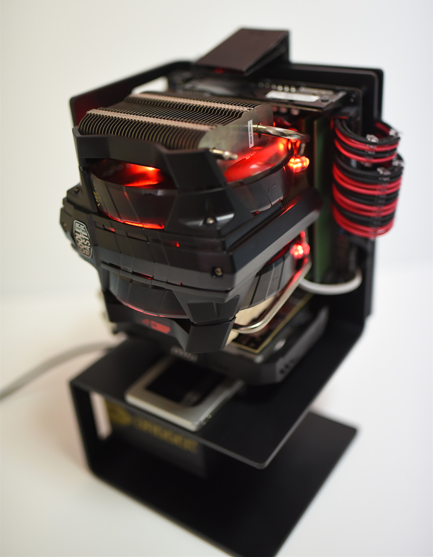 Mini ITX PC Open Air Case Test Bench Vertical Aluminum alloy Frame ...