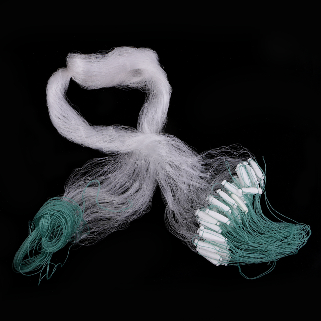 Clear Green Fishing Net with Float Fish Trap Monofilament Small Mesh ...