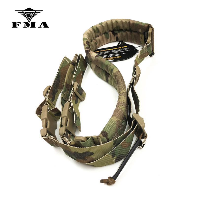 FMA Tactical Quick Adjustable Padded 2 Point Rifle Gun Sling Multicam ...