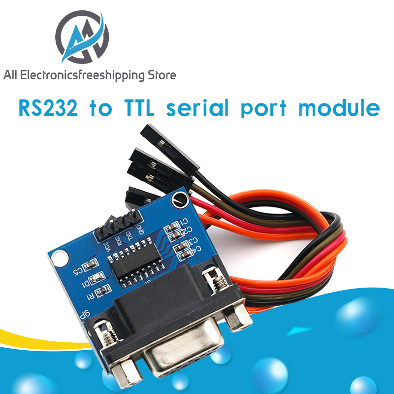 Max3232 Rs232 To Ttl Serial Port Converter Module Db9 Connector Max232 For Arduino Price 