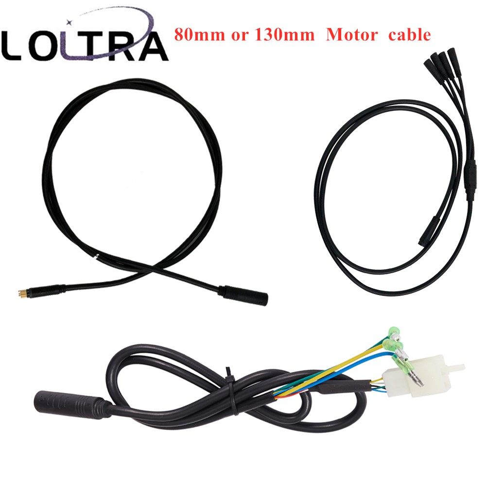 Ebike Motor Extender Cable Replacement 80mm 130mm Juliet 1 to 4 Male ...
