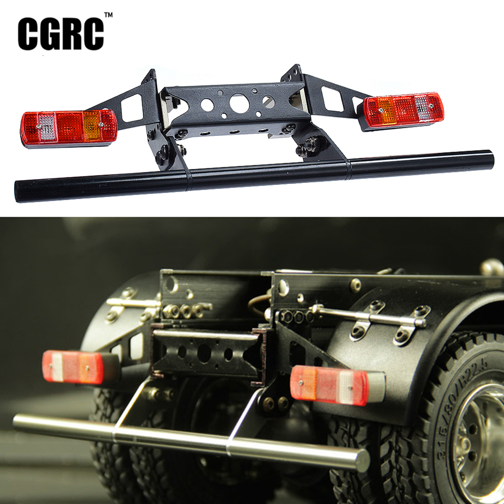 Metal Rear Bump Taillamp Cover Kit For 1/14 Tamiya RC Car Tow Drag ...