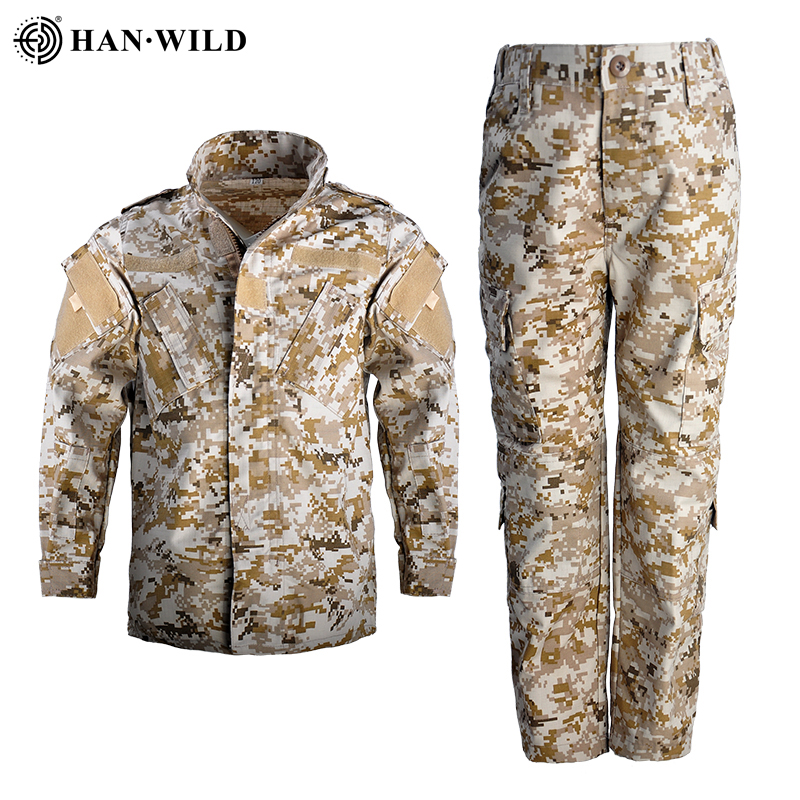 HAN WILD Combat Uniform For 5Y-15Y Children Military Uniform Kids BDU ...