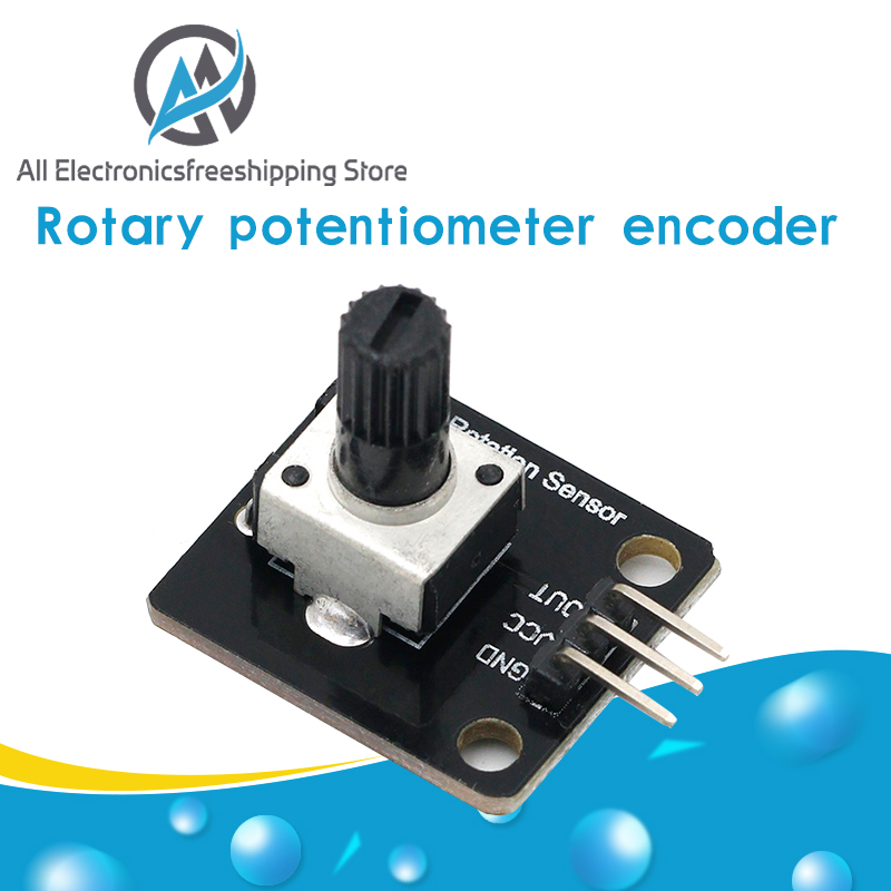 Rotary Potentiometer Analog Knob Module For Raspberry Pi Arduino Electronic Blocks RV09 Rotary ...