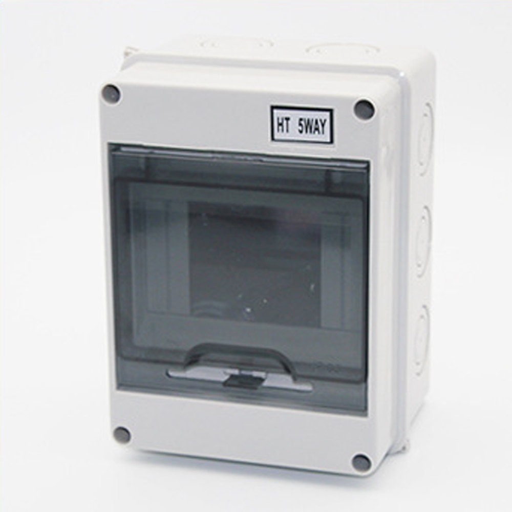 5 Way Plastic Electrical Distribution Box Waterproof MCB Box Panel ...
