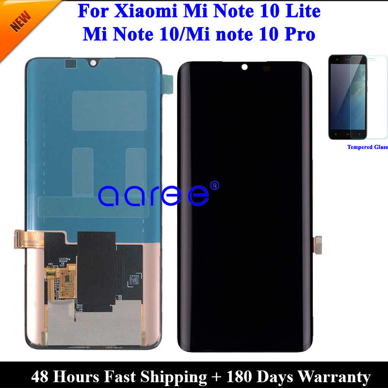 AMOLED LCD Display Original For Xiaomi Mi Note 10 Lite LCD For Xiaomi Mi note 10 LCD Display LCD ...
