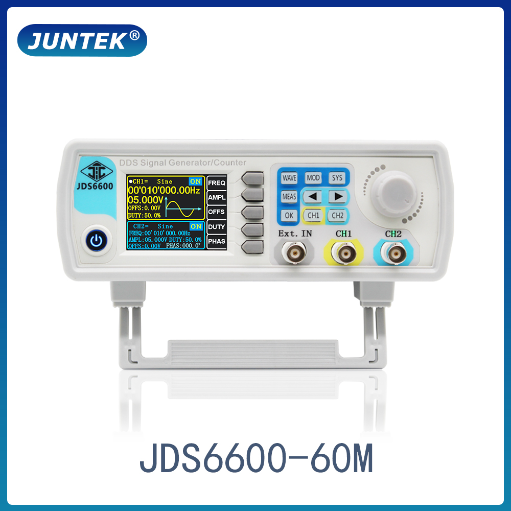 JUNTEK JDS6600-60M 60MHz DDS Function Signal Generator Digital Control ...