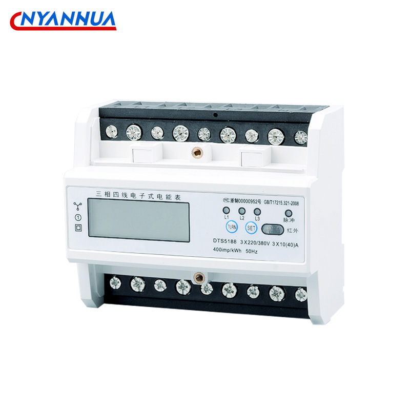 Smart Meter Remote Reading LCD Display Three-phase Electronic Watt-hour ...