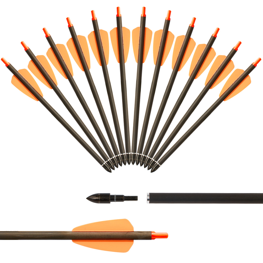 6/12/24 pcs Tactical Hunting Archery Arrows 7.5inch Military Plastic ...