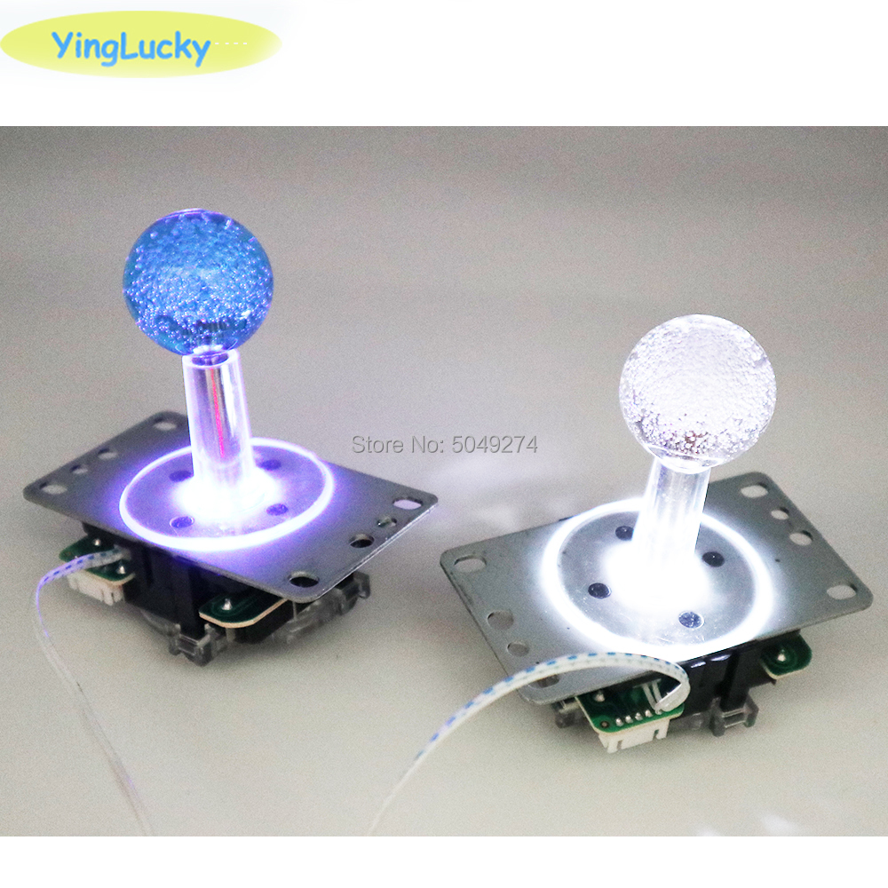 yinglucky arcade 5 V LED joystick colorido luces iluminadas joystick ...