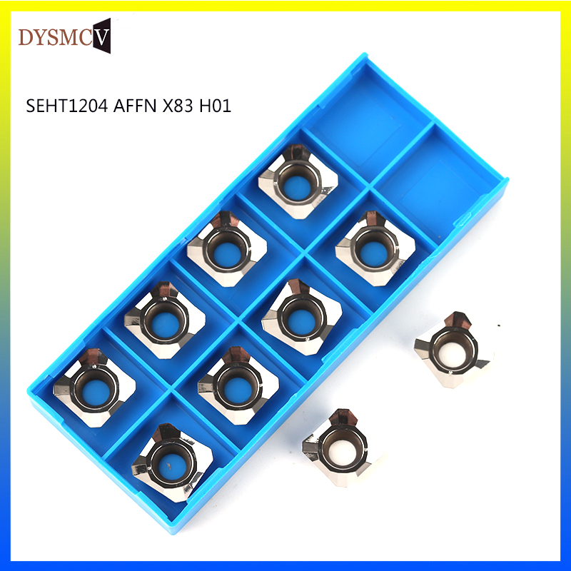 10pcs SEHT1204 AFFN X83 H01 carbide milling tool insert SEHT 1204 face ...