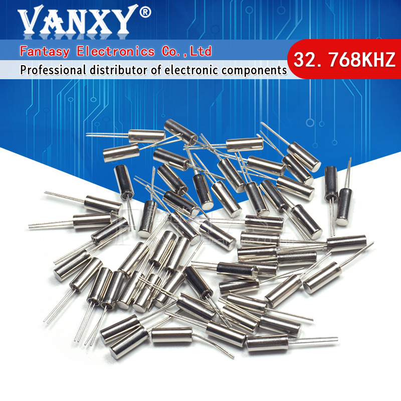 20pcs 32.768KHz Error 20ppm 3*8 32.768K 12.5pF Cylinder quartz resonator - Price history ...
