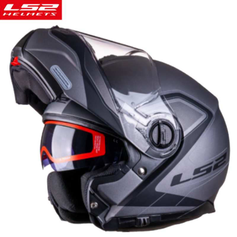 LS2 FF325 Flip Up Motorcycle Helmet Dual Shield Man Woman Modular ...