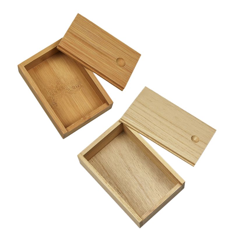 Bamboo Cards Storage Box Desktop Wooden Poker Playing Card Box Case ...
