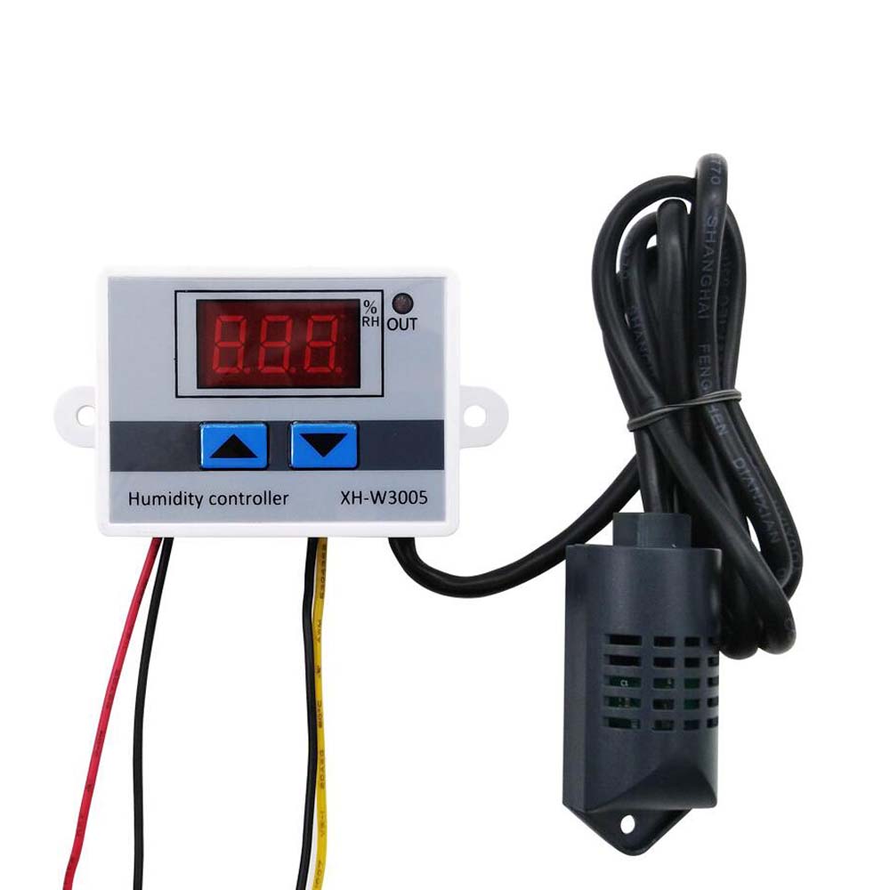 New LED Humidistat Hygrometer XH-W3005 12V Digital Humidity Controller ...