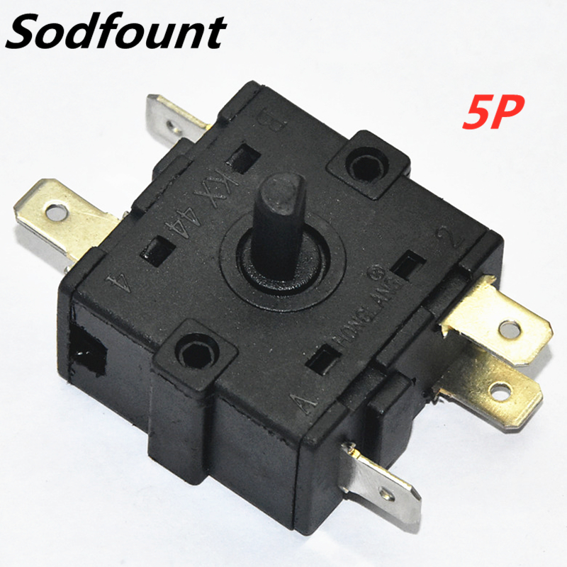 1 PCS Electric Room Heater 3 Position 2Position 3 Pin 5Pin Rotary ...
