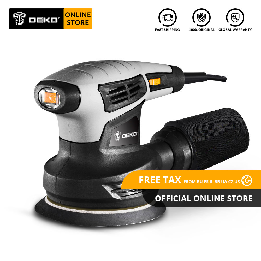 DEKO QD6206 280W Classic Random Orbit Sander with DIY Efficient Dust ...
