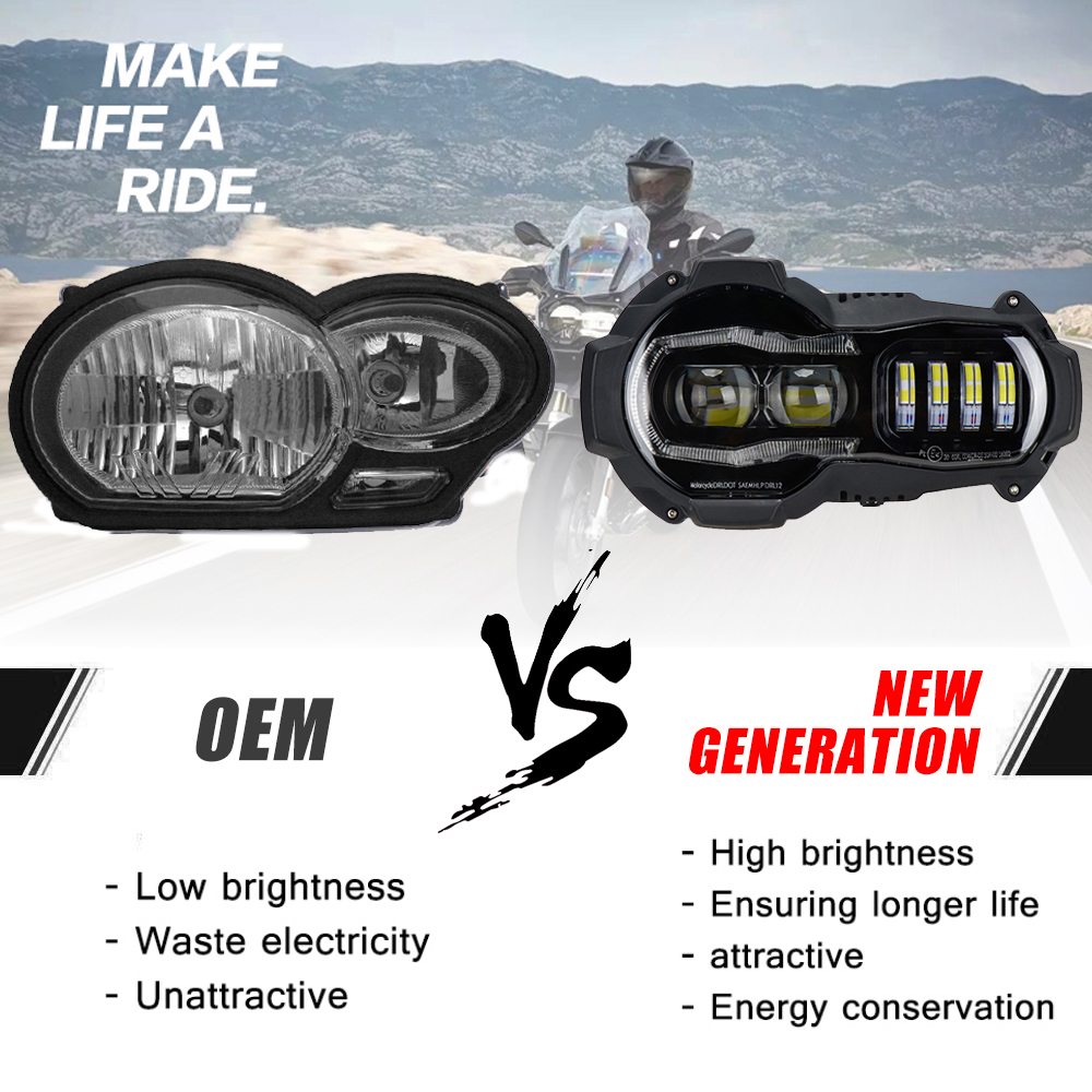 R1200GS Led Headlight For BMW R1200GSA R 1200 GS ADV Adventure Led ...