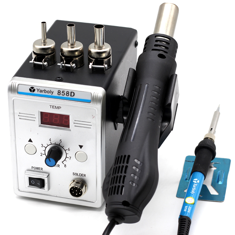 Hot Air Gun 858D 700W BGA Rework Solder Station Soldering Heat Air Gun ...