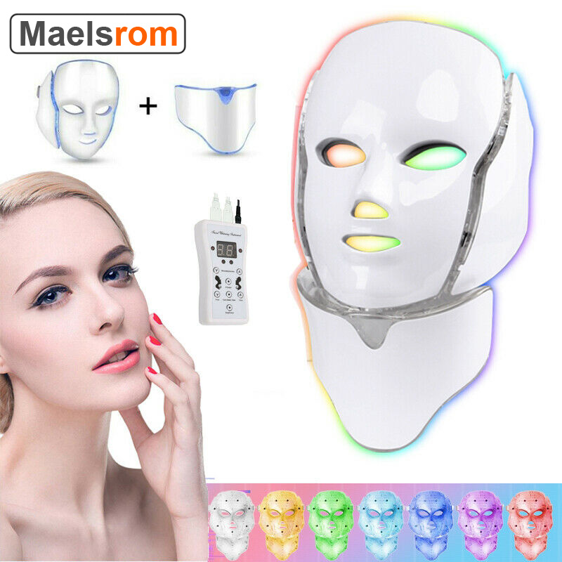Electric 7 Colors Led Facial Mask Face Mask Machine Light Therapy Acne ...