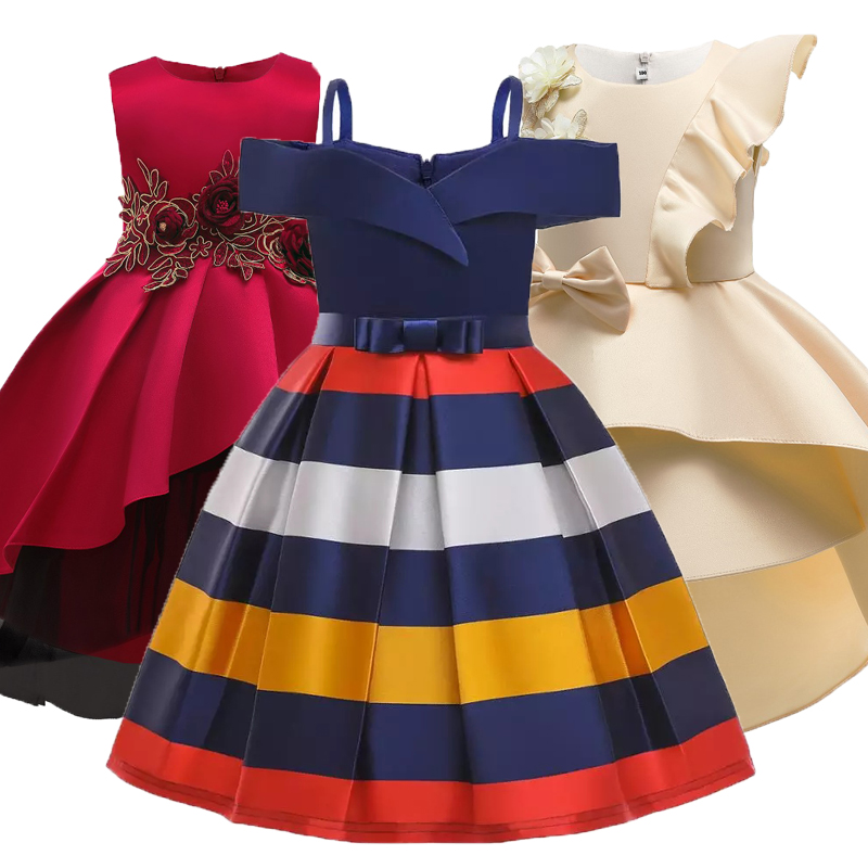 Girls Dress Christmas Elegant Princess Dress Kids Dresses For Girls ...