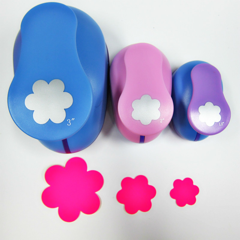 0.8cm-7cm Flower Shape Craft Punch Set Scrapbooking School Paper ...