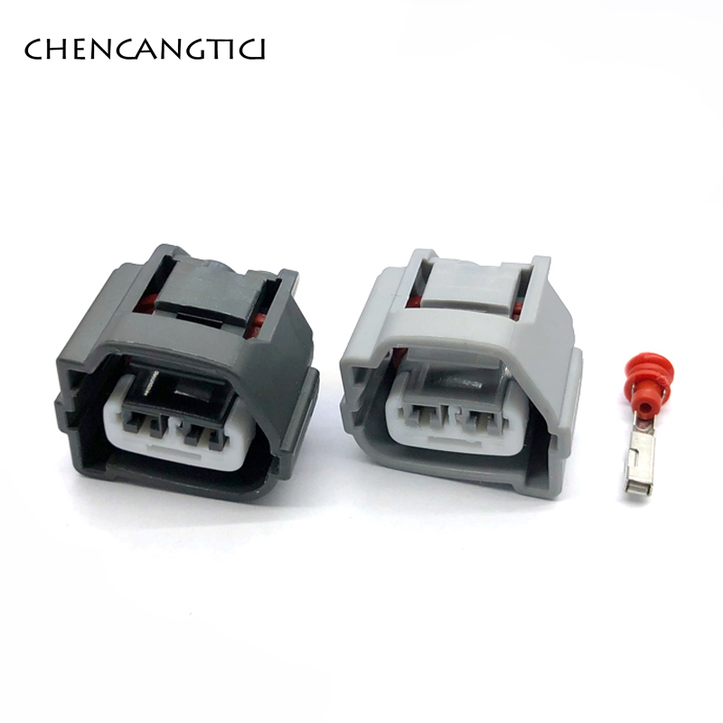 2 Sets 2 Pin Way Toyota Automotive Waterproof Connector Female Wire ...
