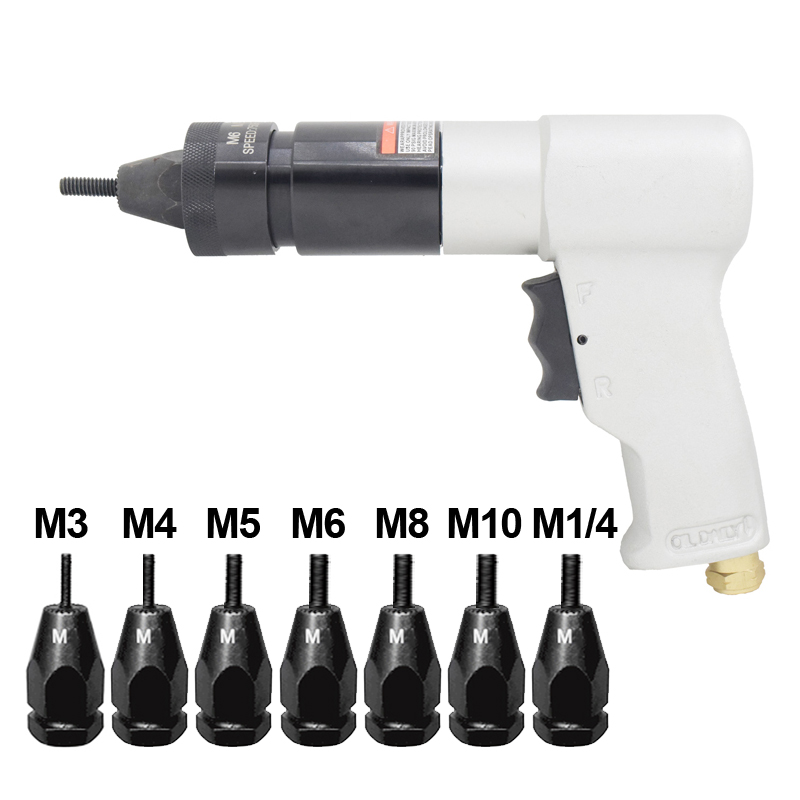 Pneumatic Air Rivet Nut Guns Insert threaded Pull Setter Riveters ...