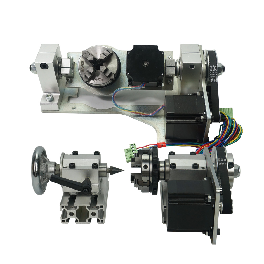 4th 5th Axis Rotary Rotation Axis for Mini CNC Milling Machine Wood ...