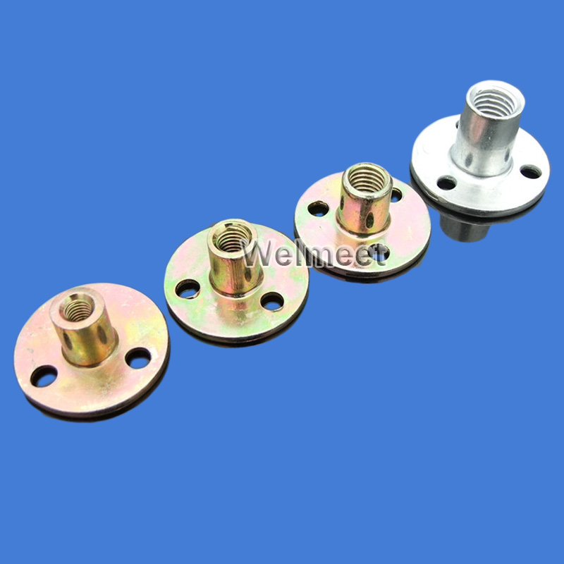 M6/M8/M10/M12mm Thread Hole Iron Rigid Flange Coupling Motor Guide ...