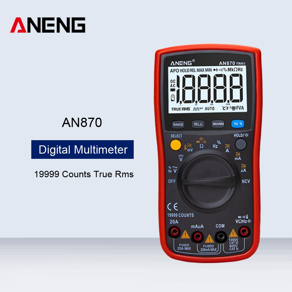 ANENG AN870 Digital Multimeter 19999 Counts True Rms Multimeter ...
