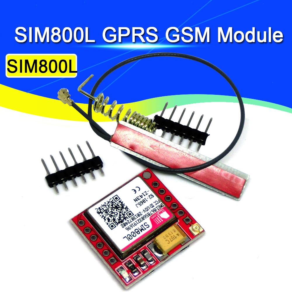 SIM800L GPRS GSM Module Core Quad-band TTL Serial Port IPX Interface PCB Antenna Micro SIM Card ...