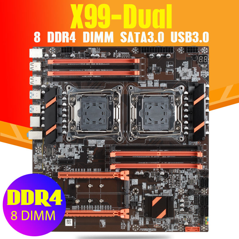 Atermiter X99 Dual Cpu Motherboard Lga 2011 V3 E Atx Usb3 0 Sata3 With
